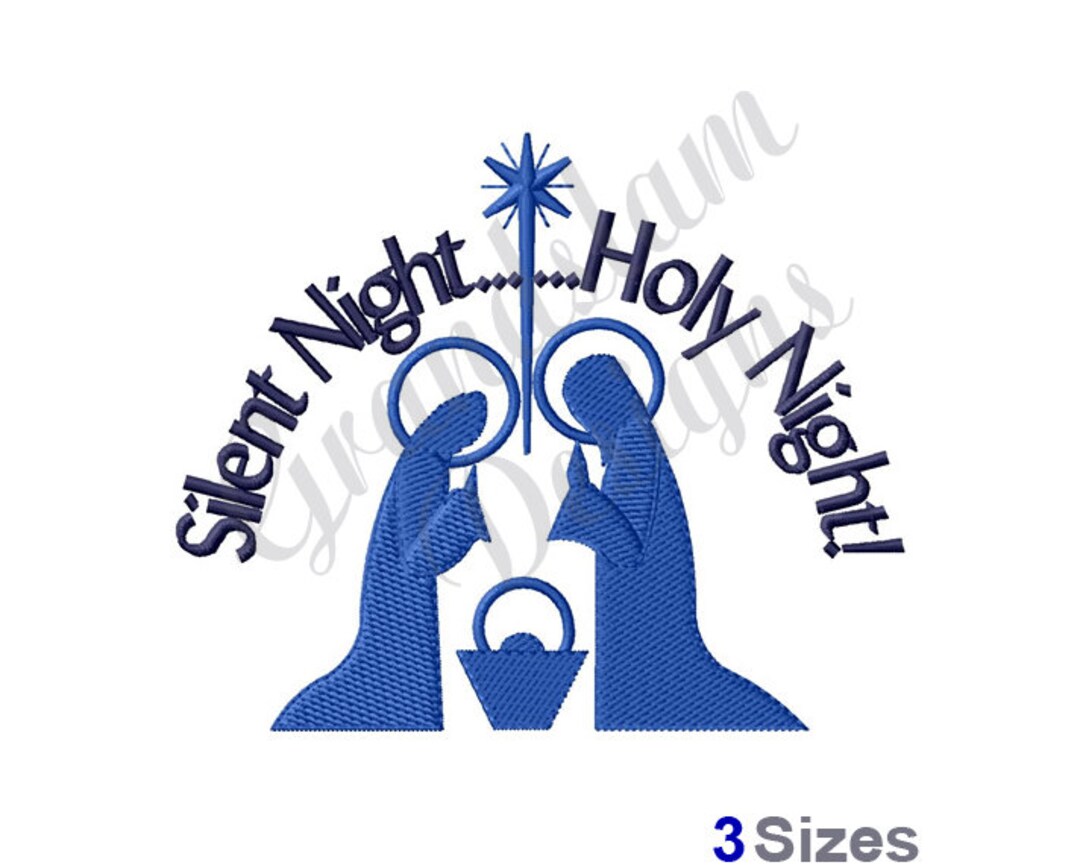 Silent Night - Machine Embroidery Design, Embroidery Designs, Machine ...