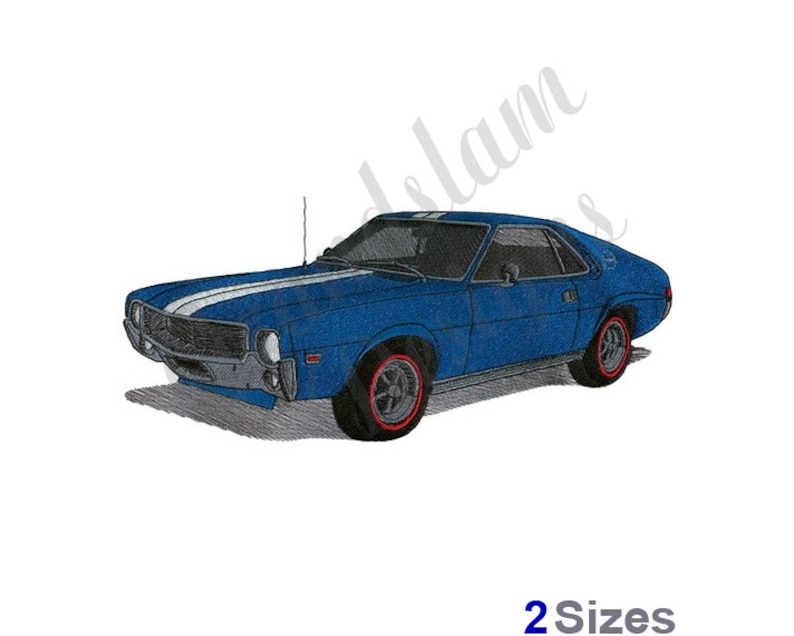 Amc Amx Muscle Car - Machine Embroidery Design, Embroidery Designs ...