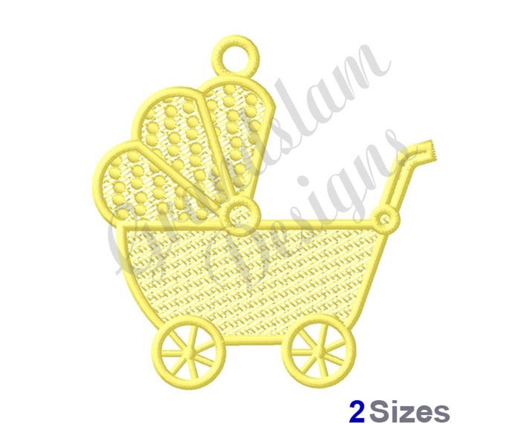 Fsl Buggy Stroller Ornament - Machine Embroidery Design, Embroidery ...