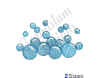Bubbles Machine Embroidery Design Instant Download - Etsy