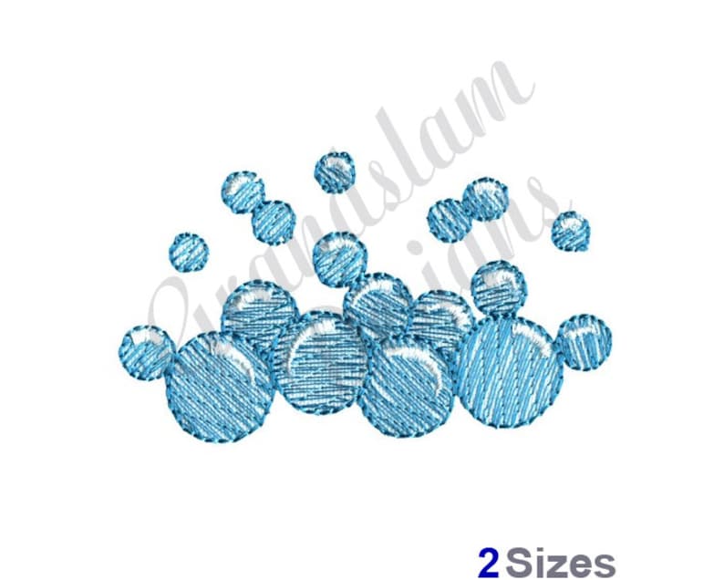 Bubbles Machine Embroidery Design - Etsy