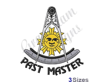 Royal Arch Masons Past Master Background Embroidery Design 2.7x3, 3.2x3 ...