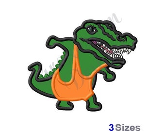 Split Gator Face Applique Embroidery Design 3 Sizes Included, INSTANT ...