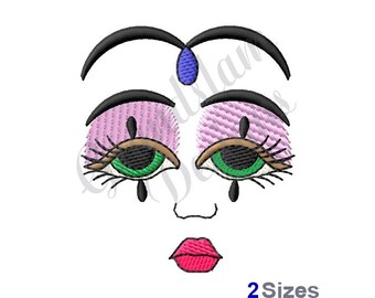 Woman's Eyes Machine Embroidery Design, Embroidery Designs, Machine ...