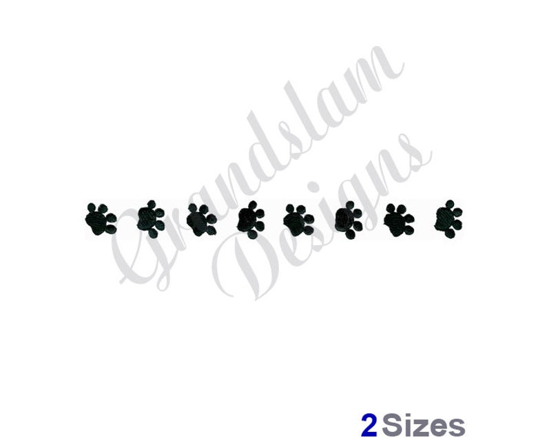 Dog Paw Border - Machine Embroidery Design - Etsy