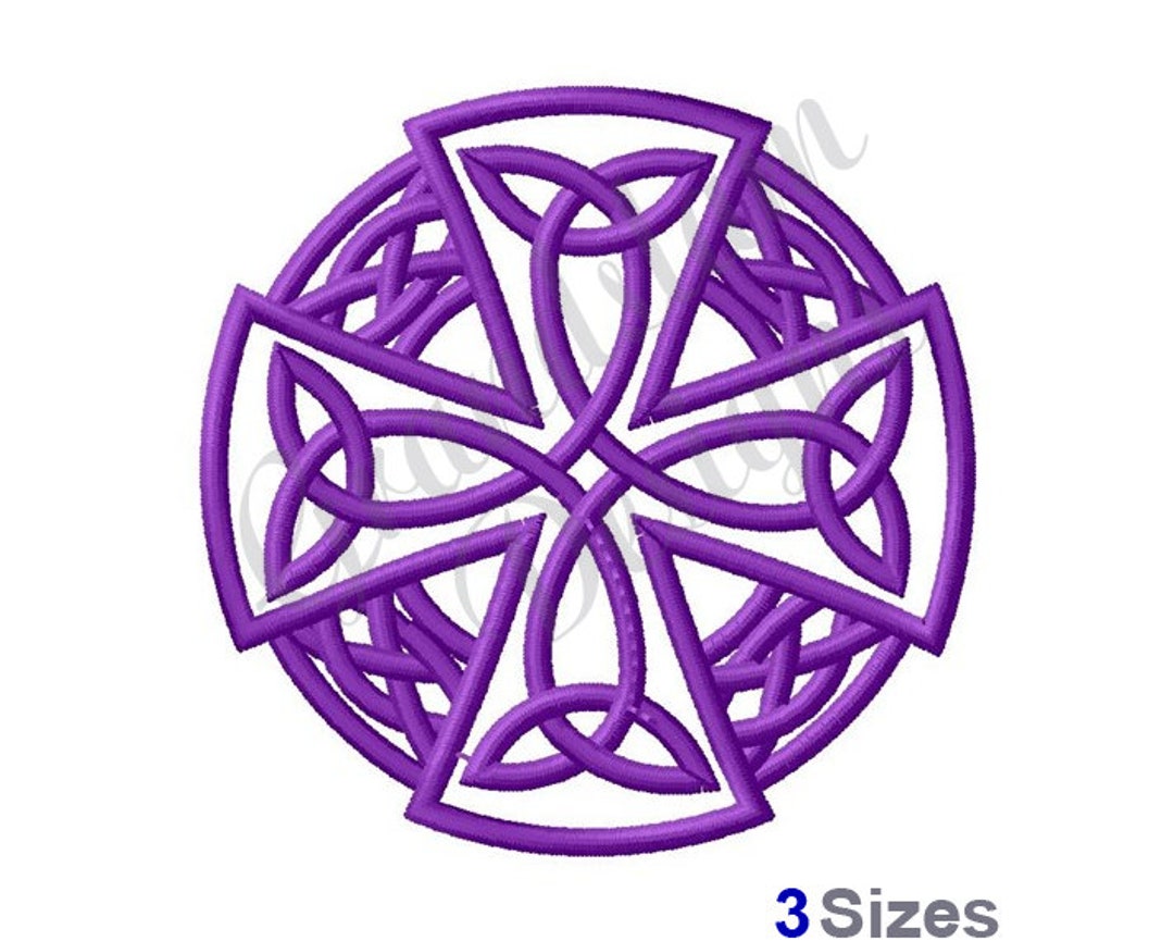 Circle Cross Celtic Outline - Machine Embroidery Design, Embroidery ...