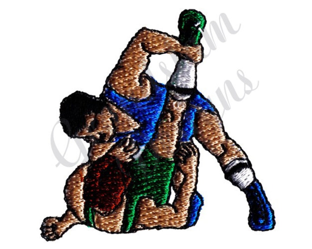 Wrestlers - Machine Embroidery Design - Etsy