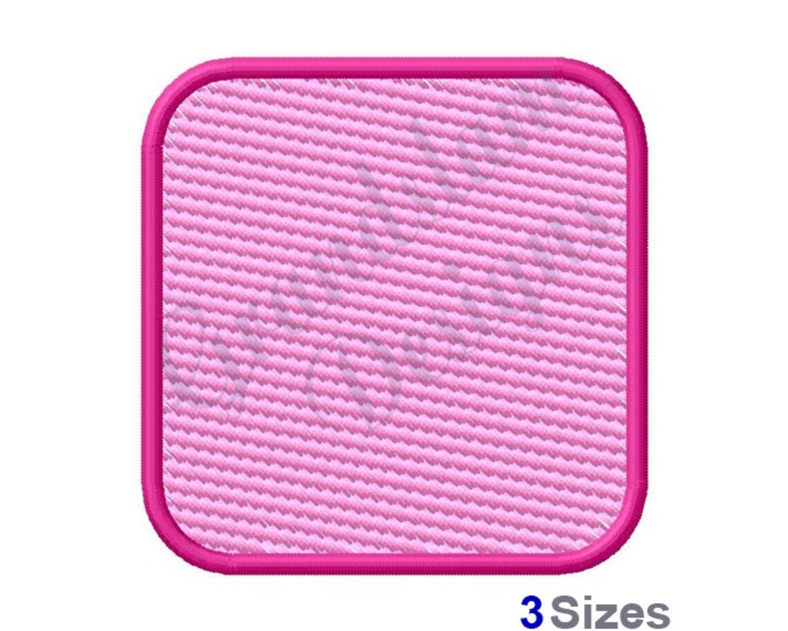 Rounded Rectangle (light Fill) - Machine Embroidery Design - Etsy