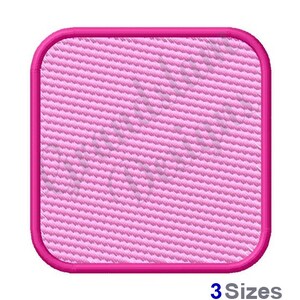 Rounded Rectangle (light Fill) - Machine Embroidery Design - Etsy