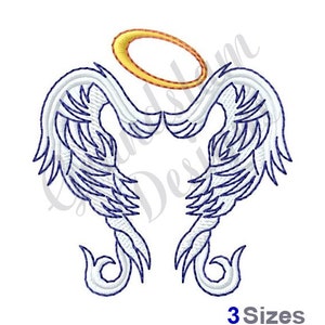 Angel Wings Halo - Machine Embroidery Design - Etsy