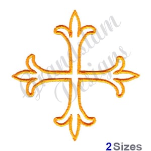 Cross Outline - Machine Embroidery Design, Embroidery Designs, Machine ...