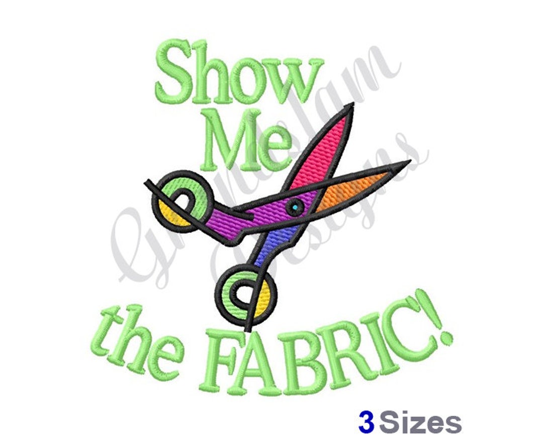 Fabric Scissors - Machine Embroidery Design, Embroidery Designs ...