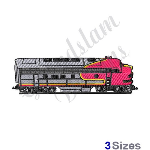 Train Machine Embroidery Design - Etsy