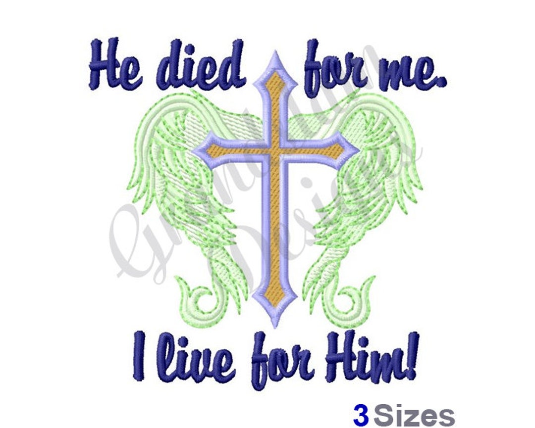 Cross Wings - Machine Embroidery Design - Etsy