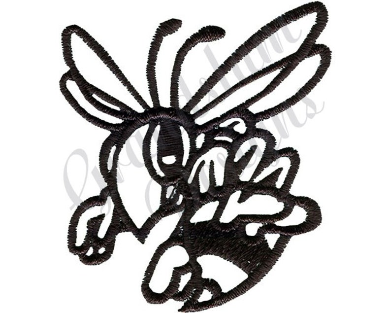 Hornets Outline - Machine Embroidery Design - Etsy