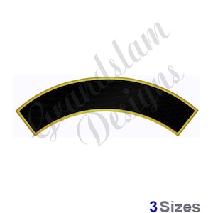 Filled Rocker Curved Banner - Machine Embroidery Design, Embroidery ...