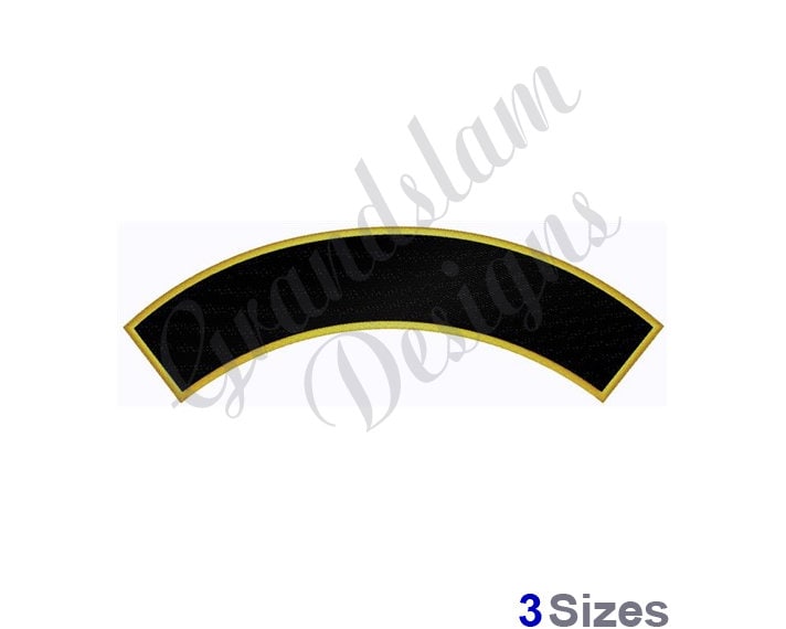 Filled Rocker Curved Banner - Machine Embroidery Design, Embroidery ...