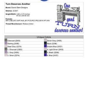 Lathe Woodworking Machine Machine Embroidery Design, Embroidery Designs ...