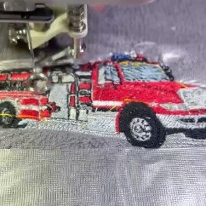 Fire Truck - Machine Embroidery Design, Embroidery Designs, Machine ...