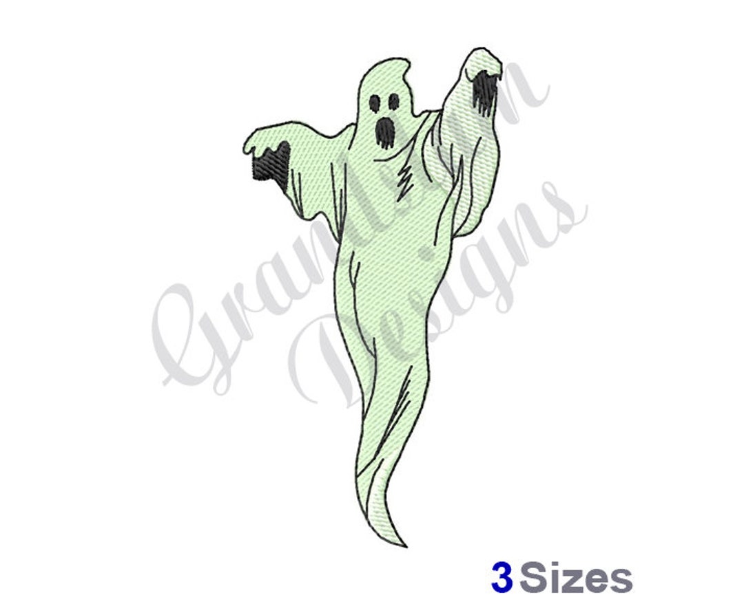 Ghost - Machine Embroidery Design - Etsy