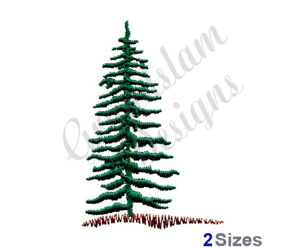 Evergreen Tree - Machine Embroidery Design, Embroidery Designs, Machine ...