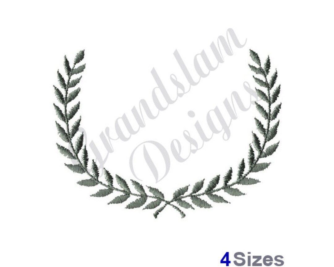 Olympic Laurel Wreath - Machine Embroidery Design - Etsy