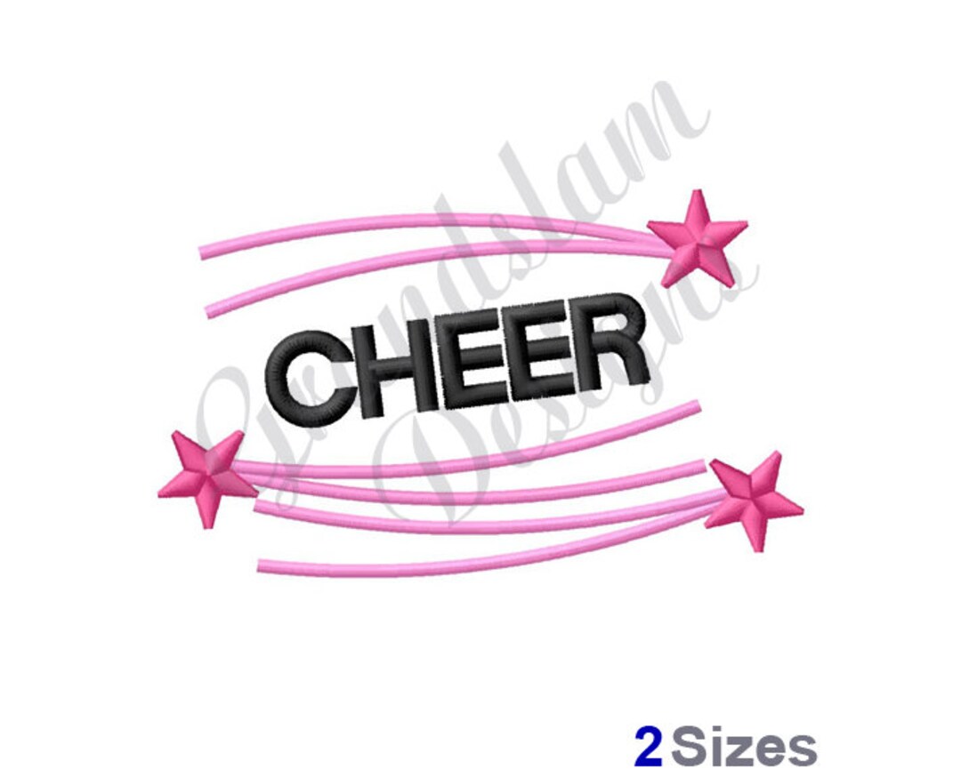 Cheer - Machine Embroidery Design - Etsy