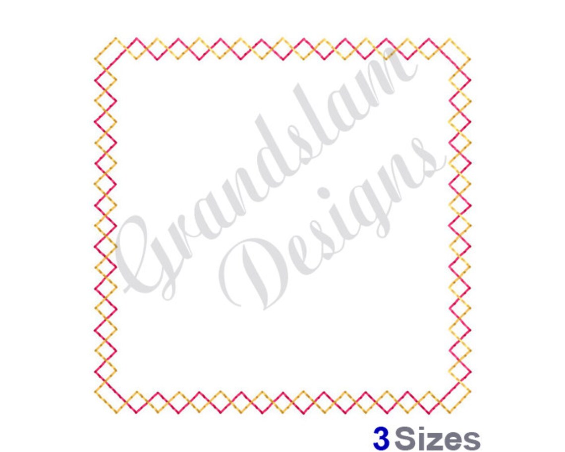 Square Border Redwork -machine Embroidery Design, Embroidery Designs ...