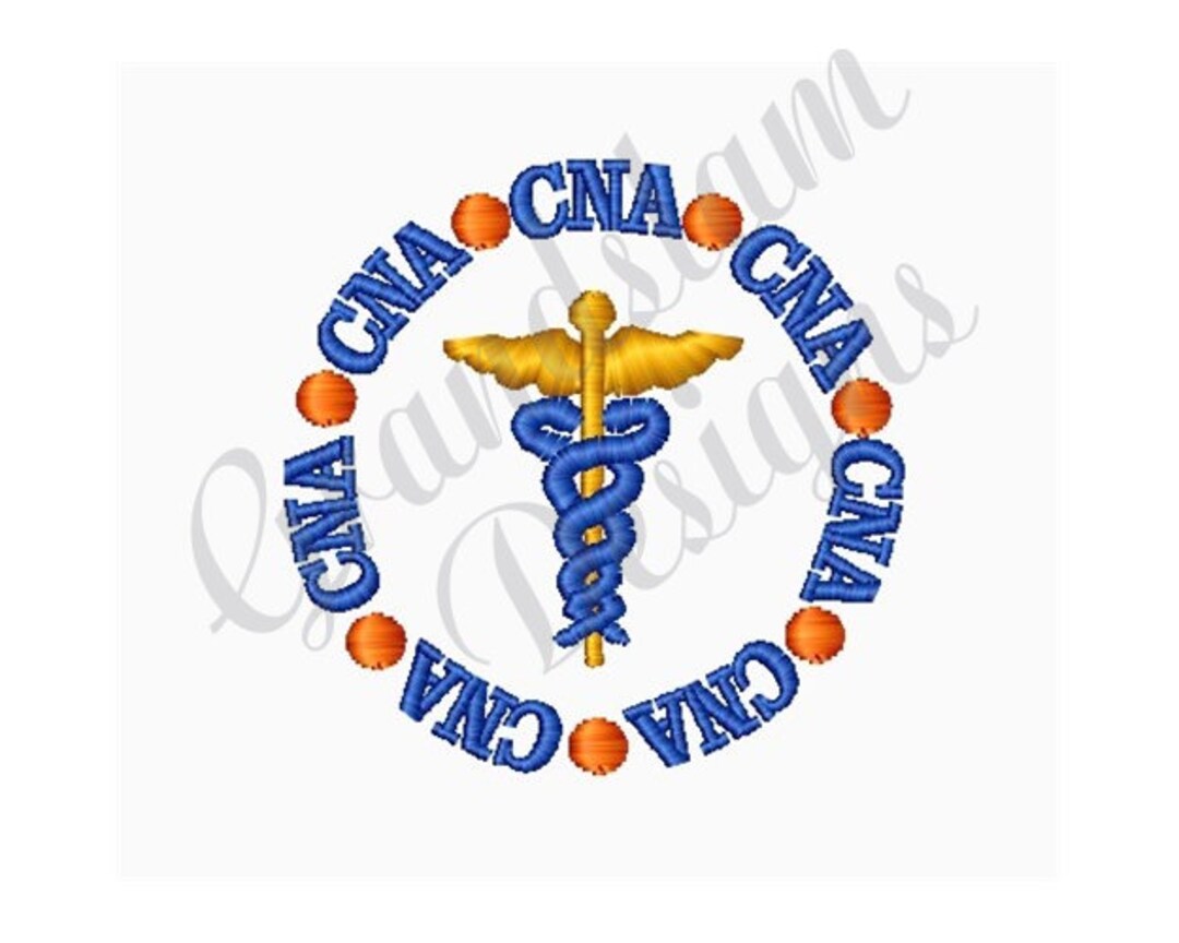 CNA Nurse Embroidery Design – Medical Caduceus (digital Download) - Etsy