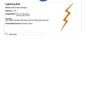 Lightning Bolt - Machine Embroidery Design - Etsy