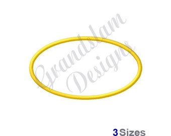 Oval Embroidery Design. Machine Embroidery Design. Mini Oval Embroidery ...