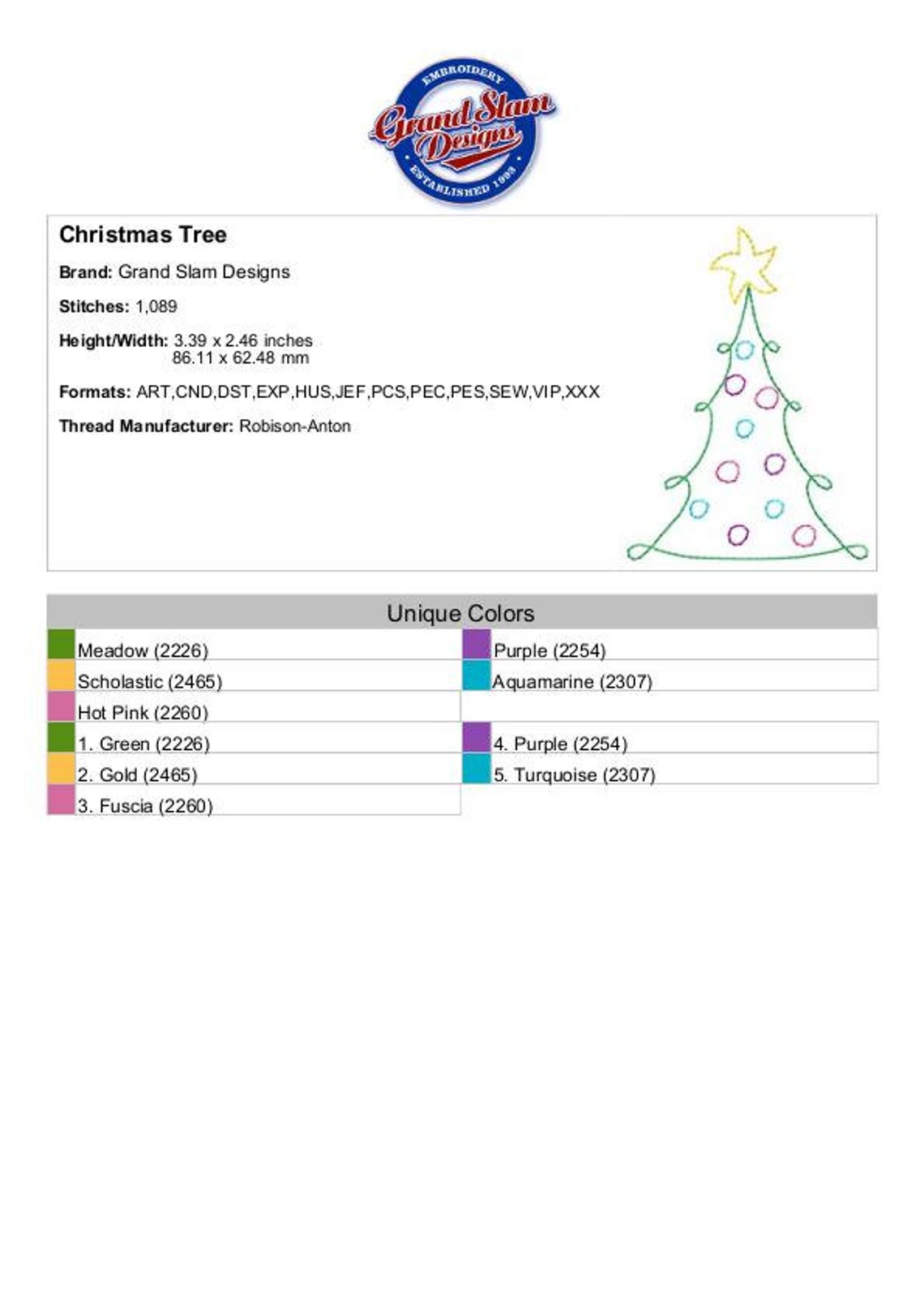 Christmas Tree Redwork Machine Embroidery Design - Etsy