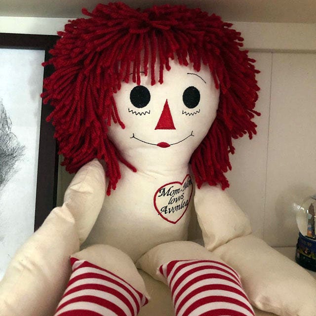Raggedy Ann Doll Face Machine Embroidery Design Embroidery - Etsy