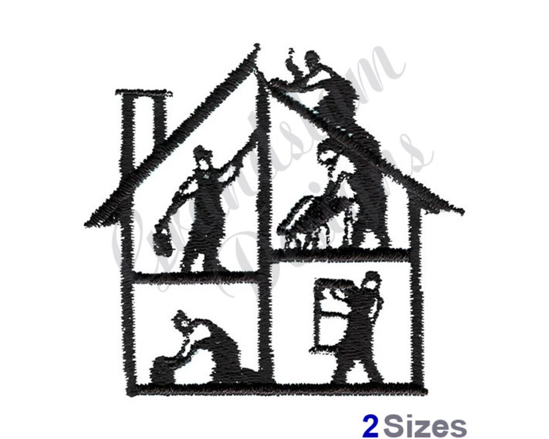 Building Logo - Machine Embroidery Design, Embroidery Designs, Machine ...
