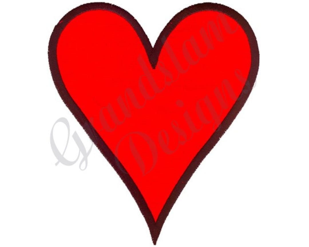 Simple Heart Applique - Machine Embroidery Design, Embroidery Designs ...