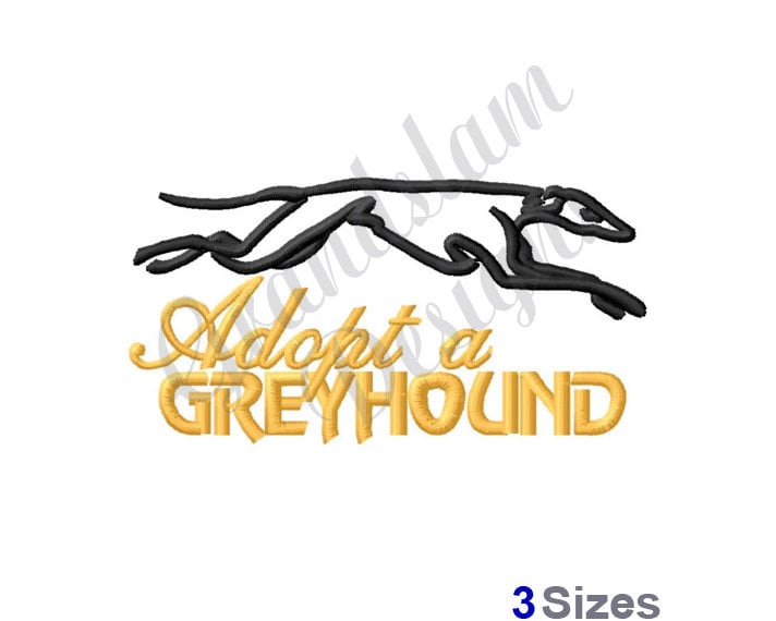 Greyhound Dog Machine Embroidery Design - Etsy
