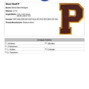 Short Stuff Applique Letter P - Machine Embroidery Design, Embroidery ...