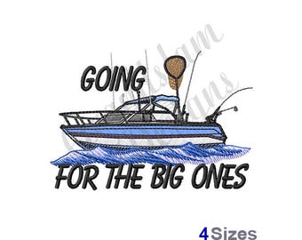 Boat embroidery | Etsy