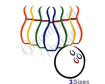 Bowling - Machine Embroidery Design, Embroidery Designs, Machine ...
