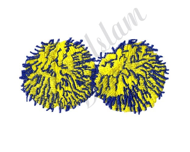 Pom Poms - Machine Embroidery Design - Etsy