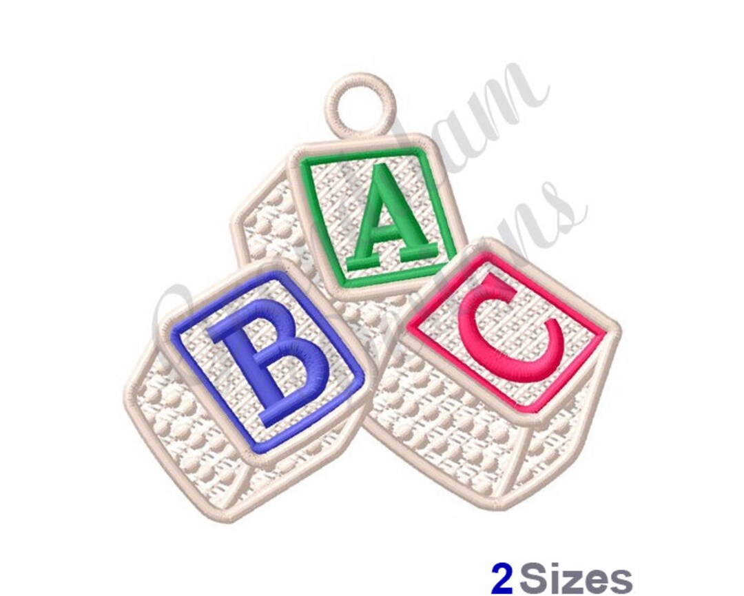 FSL Baby Block Ornament Machine Embroidery Design (instant Download) - Etsy