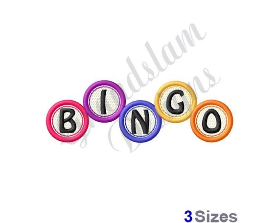 Bingo Machine Embroidery Design Embroidery Designs Machine - Etsy