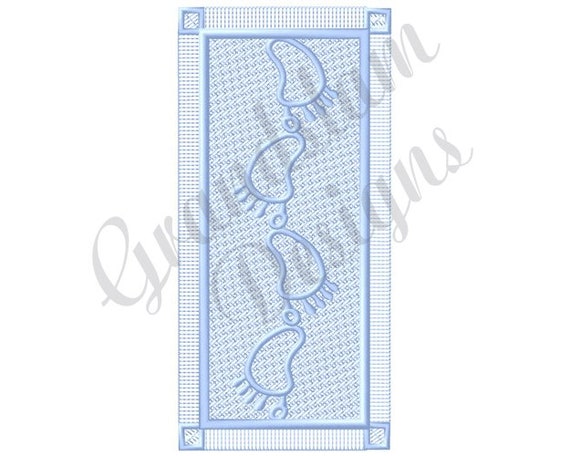 Fsl Baby Feet Bookmark Machine Embroidery Design Embroidery | Etsy