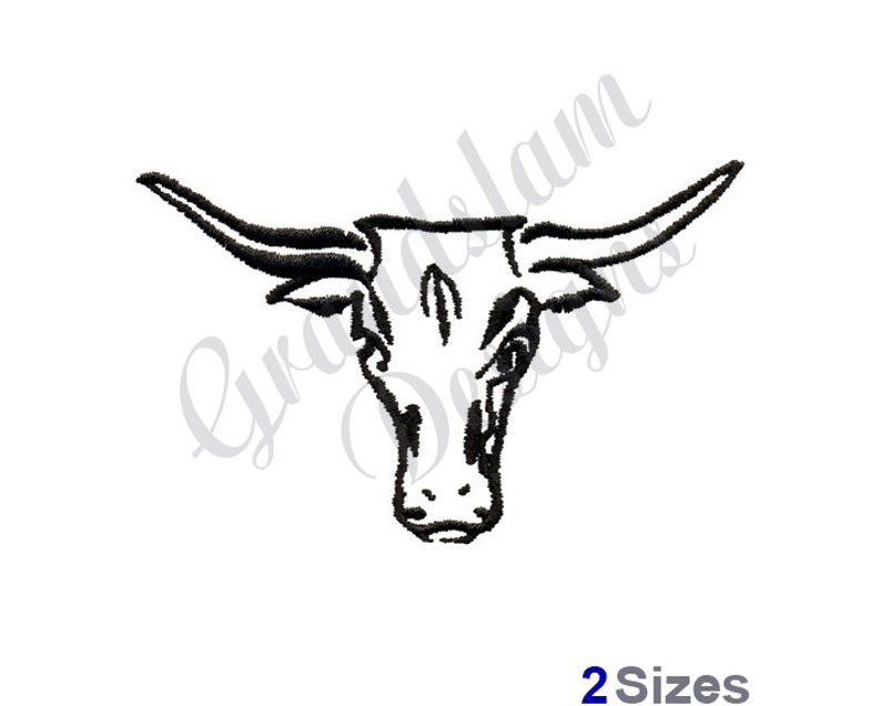 Longhorns Bull Machine Embroidery Design - Etsy