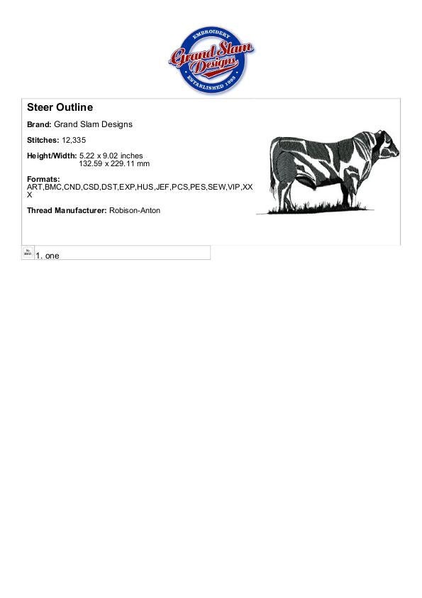 Steer Outline Cow Machine Embroidery Design - Etsy