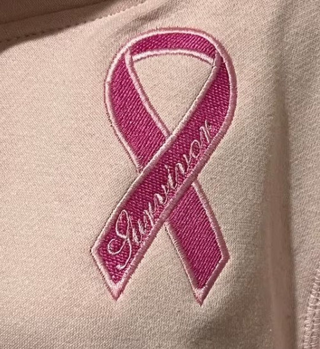 Breast Cancer Survivor Ribbon Machine Embroidery Design, Embroidery ...