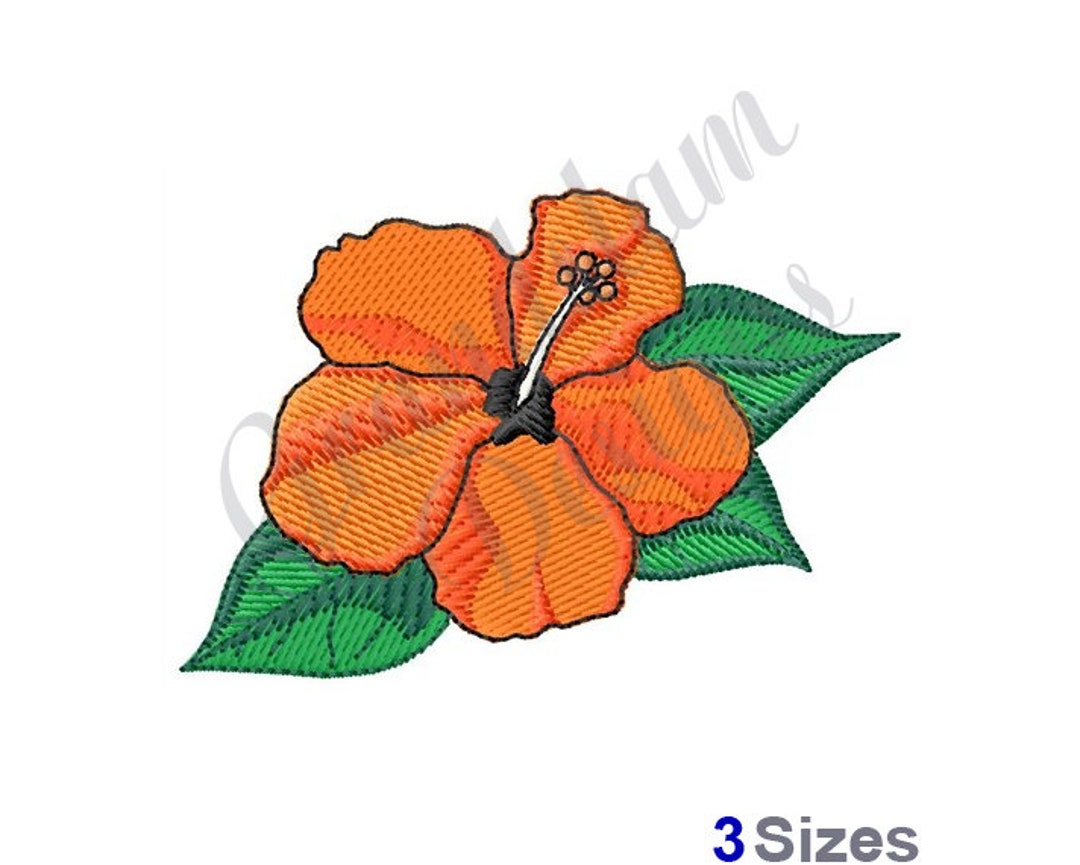 Hibiscus Flower - Machine Embroidery Design, Embroidery Designs ...
