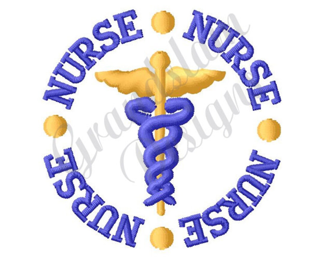 Nurse Caduceus - Machine Embroidery Design, Facemask, Face Cover, Face ...