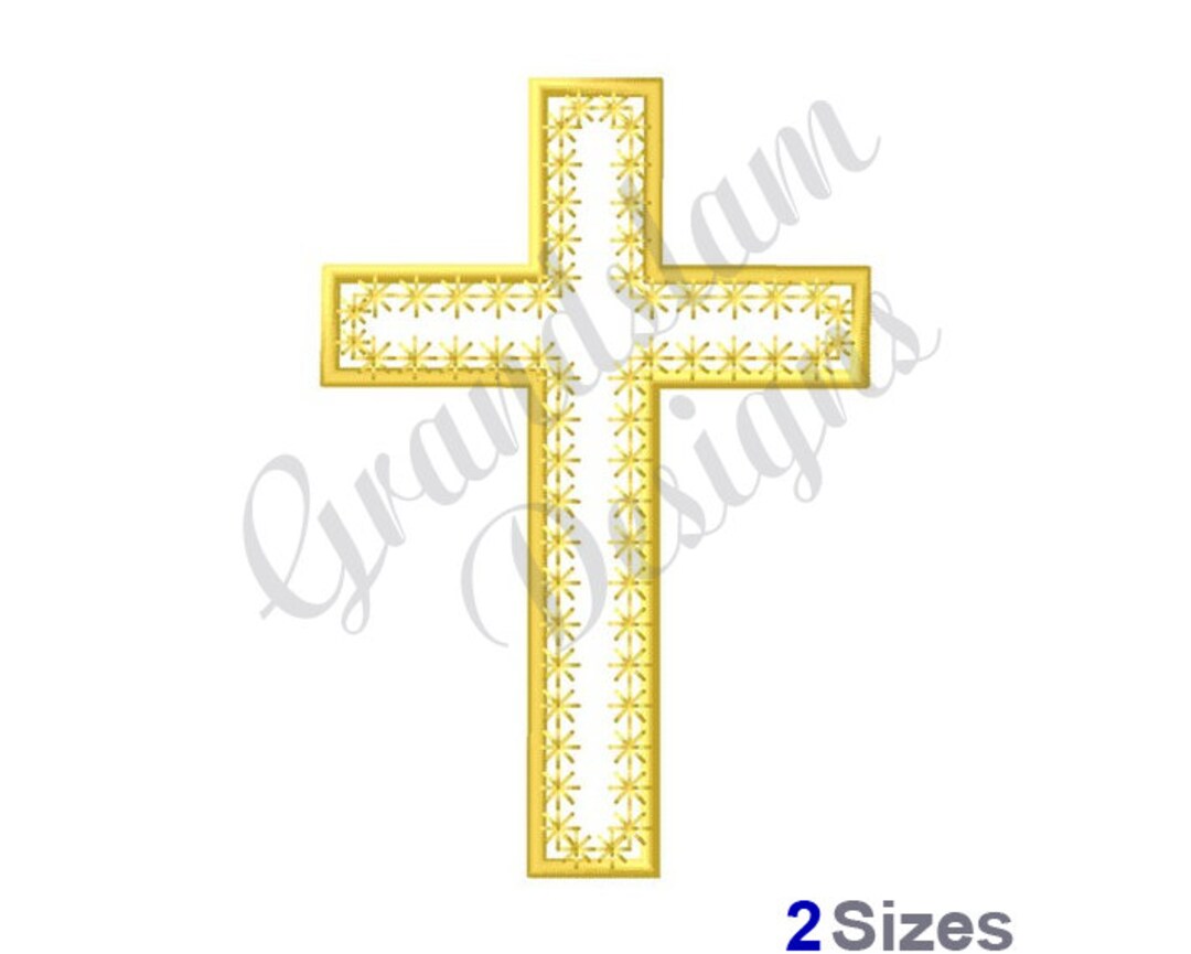 Cross - Machine Embroidery Design - Etsy