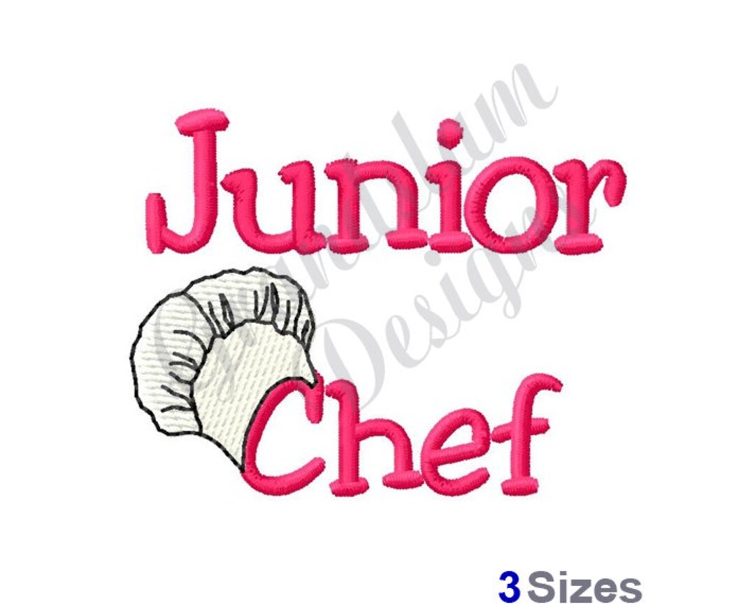 Junior Chef - Machine Embroidery Design, Embroidery Designs, Machine ...